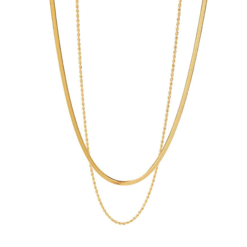 Mix Colar Melina Banhado em Ouro 18k